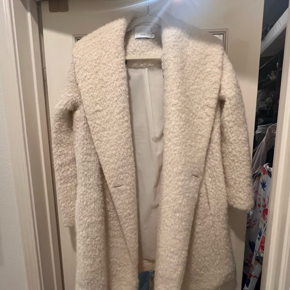 Vince | Jackets & Coats | Vince Cream Wool And Alpaca Coat | Poshmark